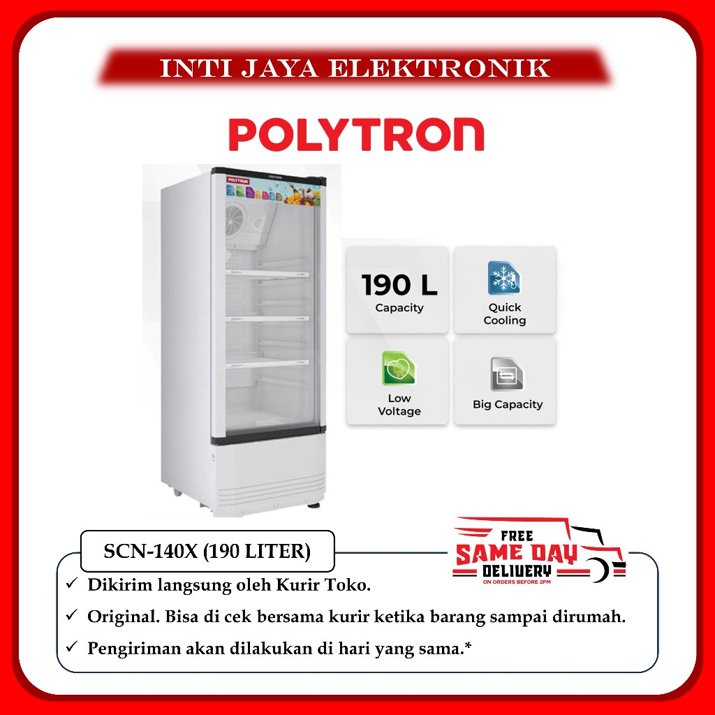 Jual SHOWCASE POLYTRON 190 LITER SCN140X POLYTRON SHOWCASE SCN 140X 140 ...