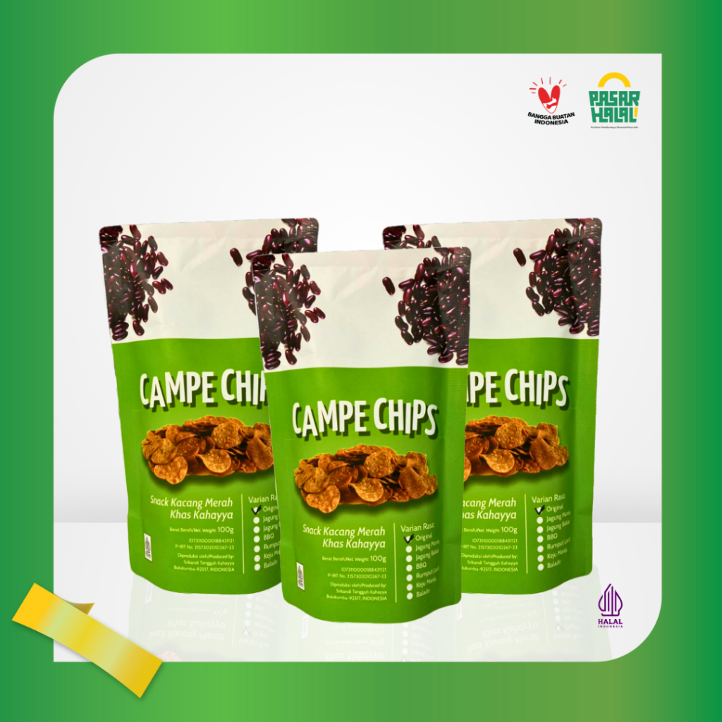 Jual Keripik Kacang Merah Renyah Gurih Campe Chips Snack Khas Kahayya ...