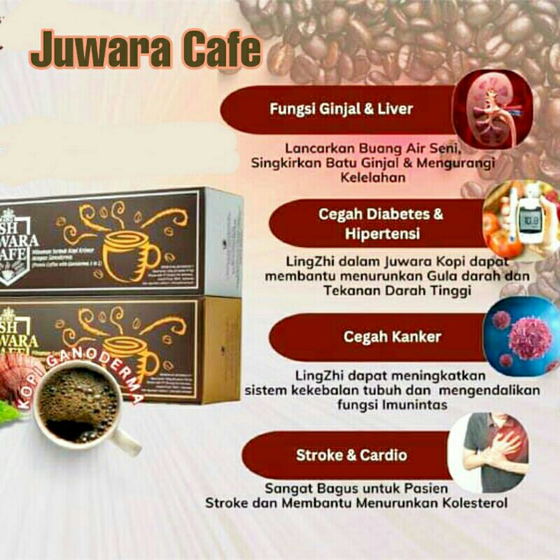 Jual Kopi SH Juwara Cafe mengandung Ganoderma | Shopee Indonesia