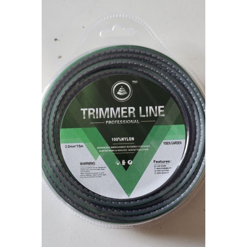 Jual senar mesin potong rumput 3mm x15 meter model gerigi | Shopee ...