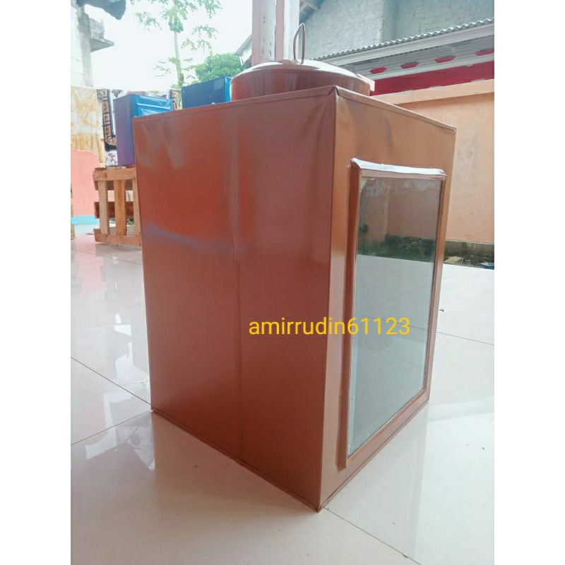 Jual kaleng kerupuk blek ukuran 40x28 cm warna COKLAT | Shopee Indonesia