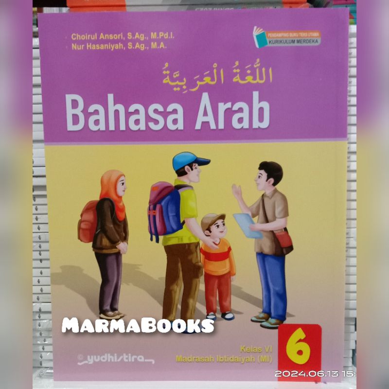 Jual Bahasa Arab kelas 6 Mi Kurikulum Merdeka Yudistira / Bahasa Arab ...