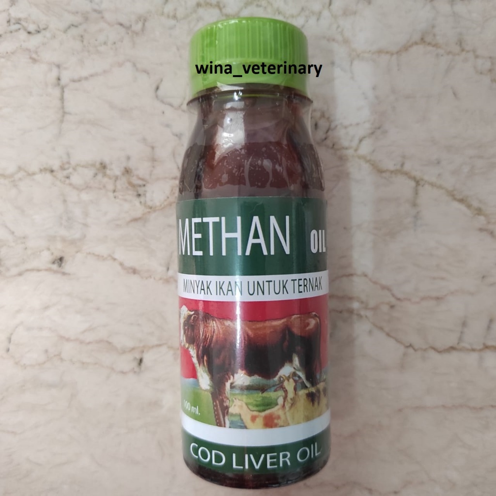 Jual Methan Oil 100 ml Original - Minyak Ikan untuk Ternak sapi kambing ...