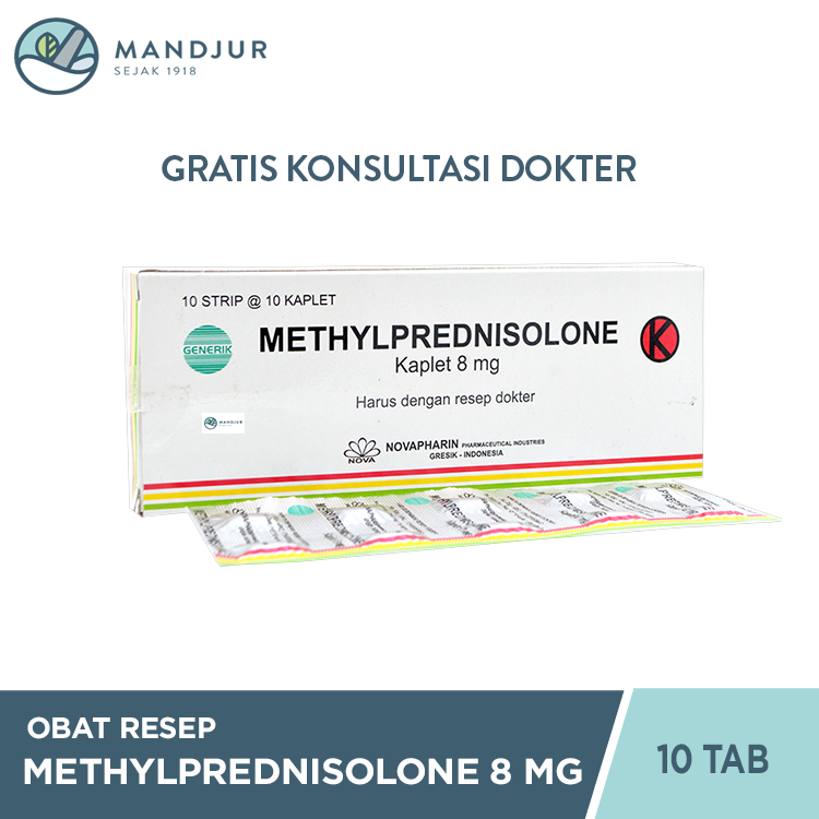Jual Methylprednisolone 8 Mg Strip 10 Tablet | Shopee Indonesia