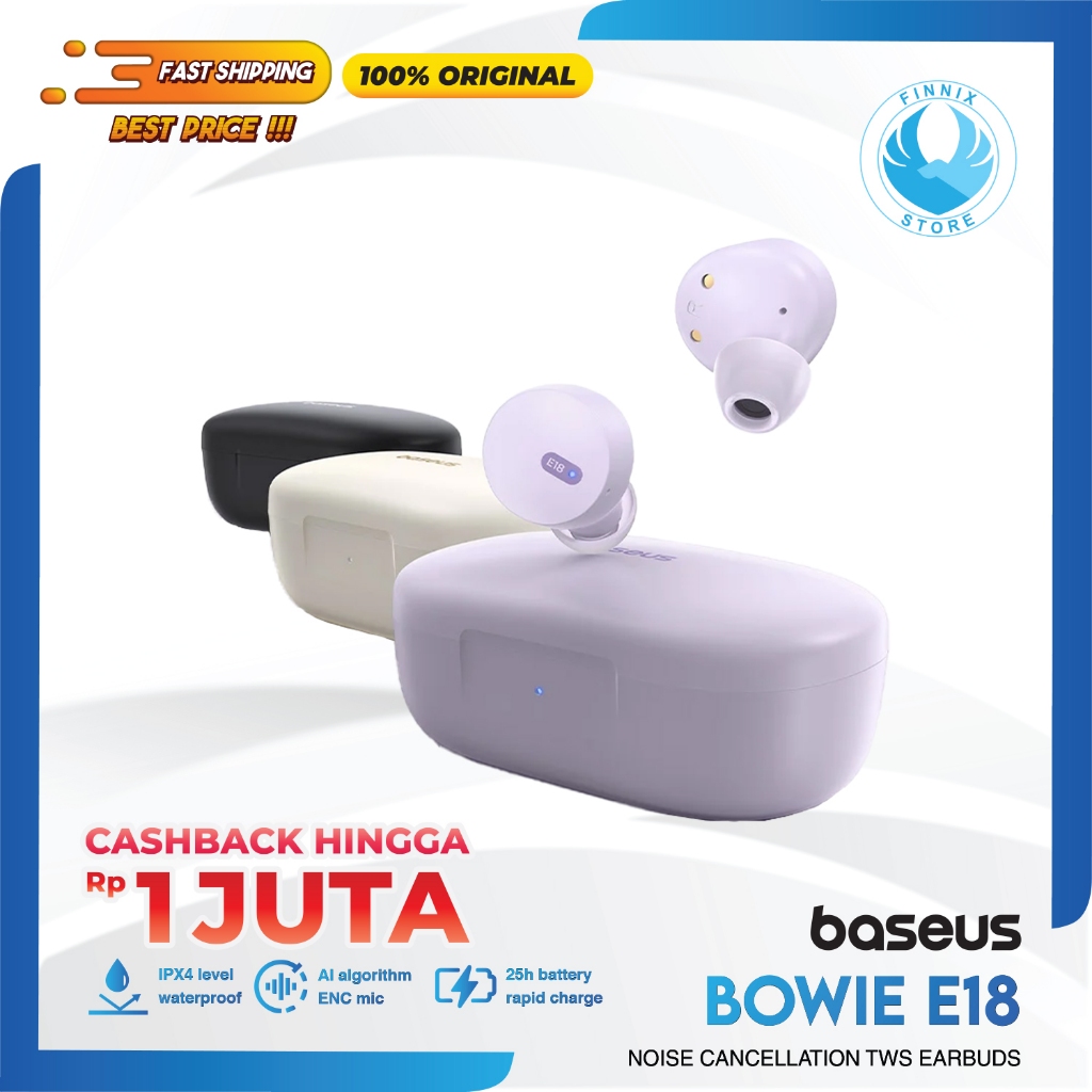 Jual Baseus Bowie E18 TWS Earphone Bluetooth Earbuds Bloetooth Erphone ...