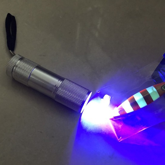 Jual Senter UV 9 / 12 LED Torch Firelock / TAFF Exclude Batterai ...
