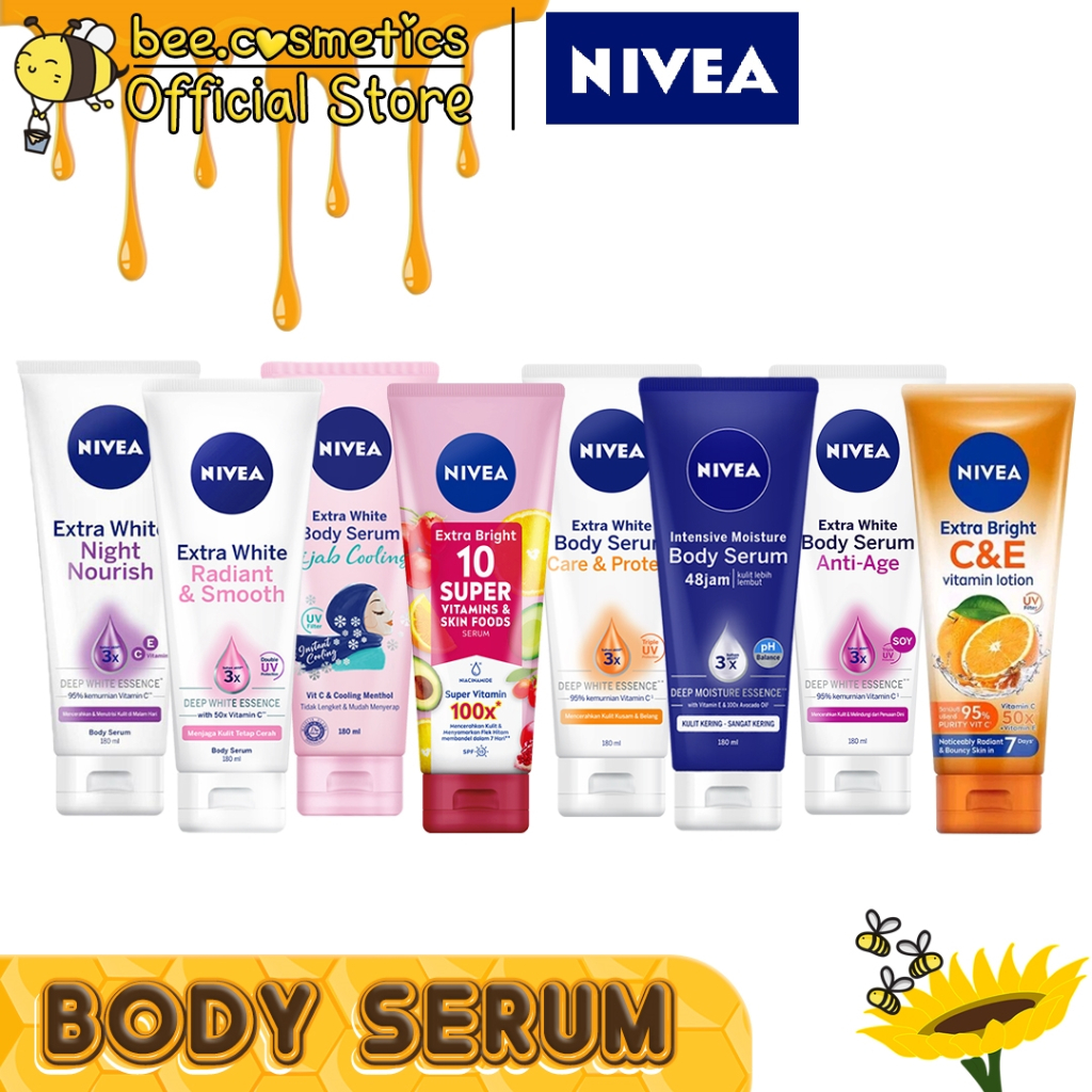 Jual NIVEA BODY SERUM 180ML SERIES ( 9 VARIAN ) | Shopee Indonesia