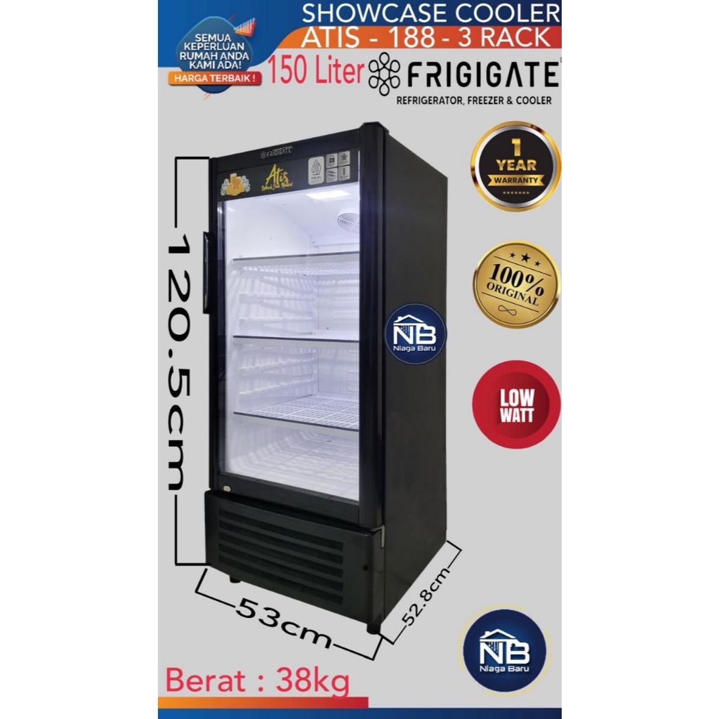 Jual SHOWCASE FRIGIGATE 3 RAK ATIS 188 DISPLAY COOLER 150 Liter Khusus ...