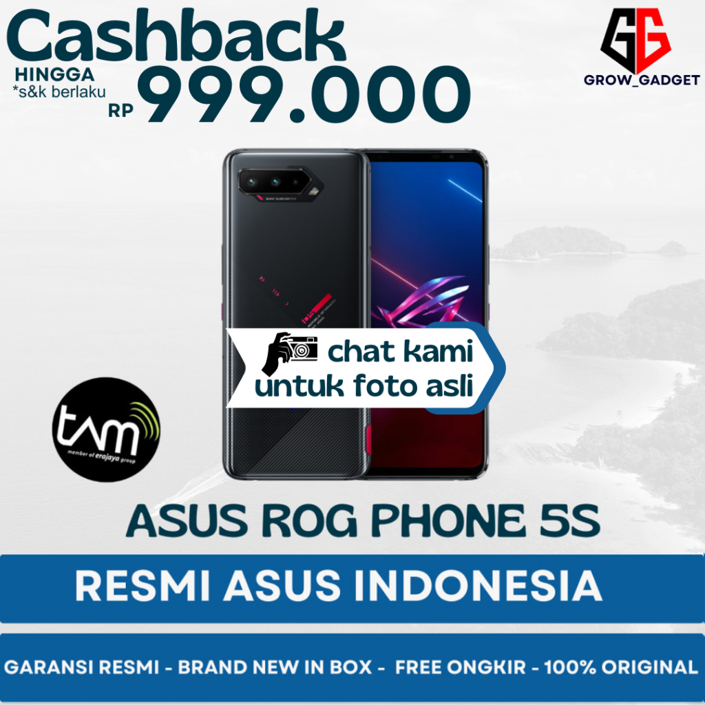 Jual Asus Rog Phone 5s 5 8 128gb 12 256gb Garansi Resmi Indonesia