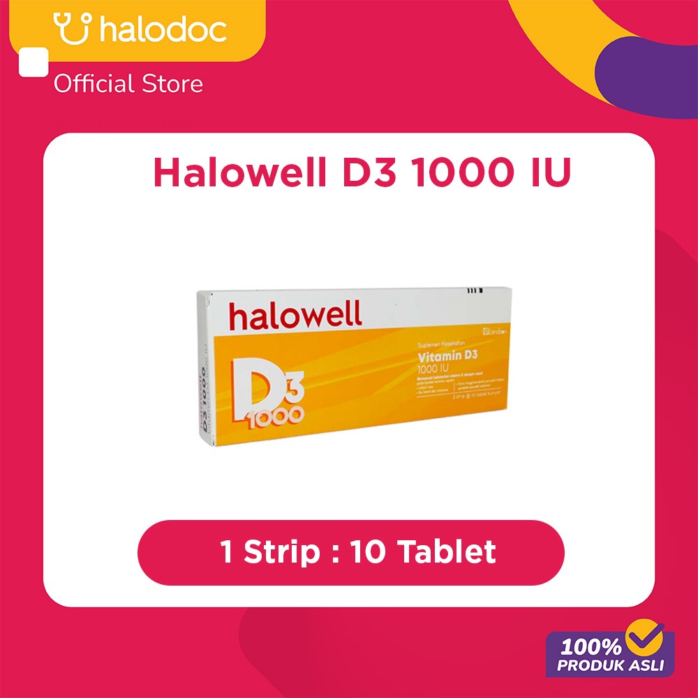 Jual Halowell D3 1000 IU 10 Tablet | Shopee Indonesia