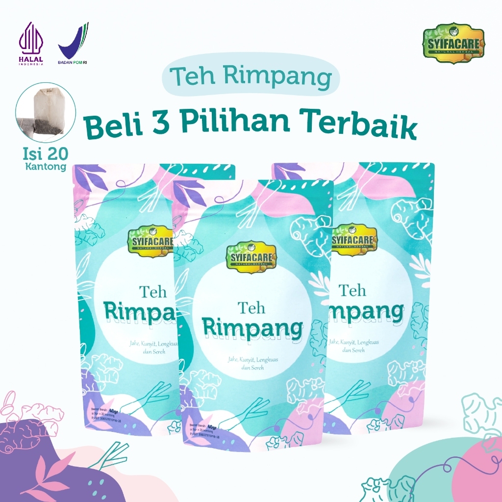 Jual Paket Hemat 3 Teh Rimpang Syifacare - Teh Celup Herbal 100% Alami ...