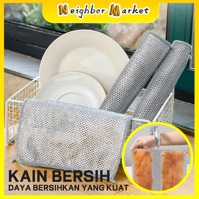 Jual Pembersih Panc Kain Lap Dapur Kawat Bentuk Kotak | Lap Kawat ...