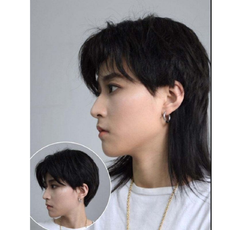 Jual Wig Pria Rambut Pendek Poni Dan Panjang Sebahu Bagian Belakang ...