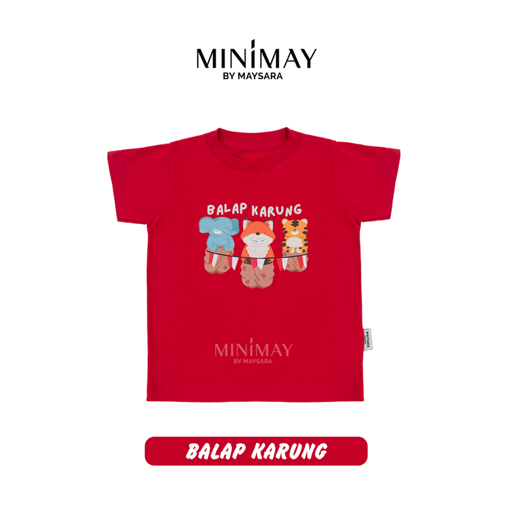Jual Kaos Anak 17 Agustus Indonesia Baju Lomba Usia 1 2 3 4 5 6 Tahun Minimay Maysara | Shopee ...