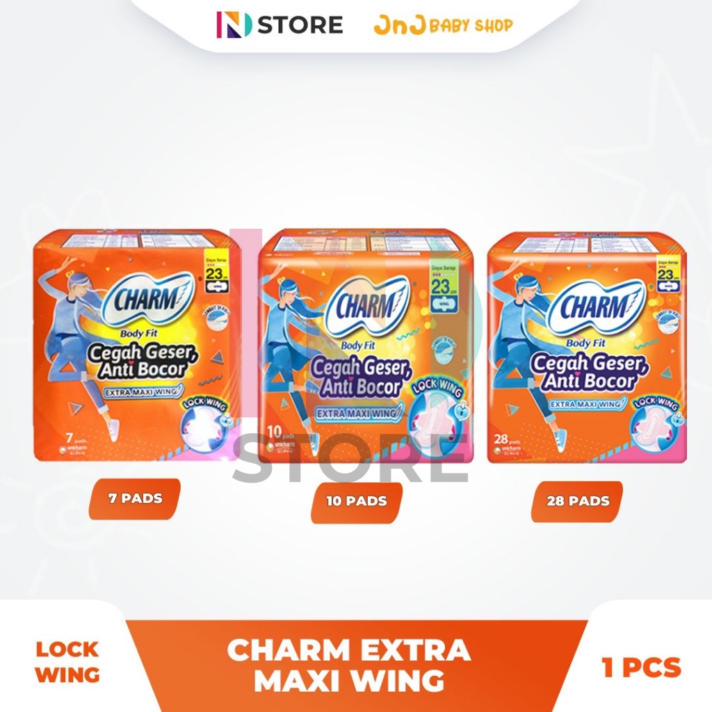 Jual Charm Extra Maxi Wings Isi 7/10/28 Pads (1 Pcs/Pack) | Shopee ...
