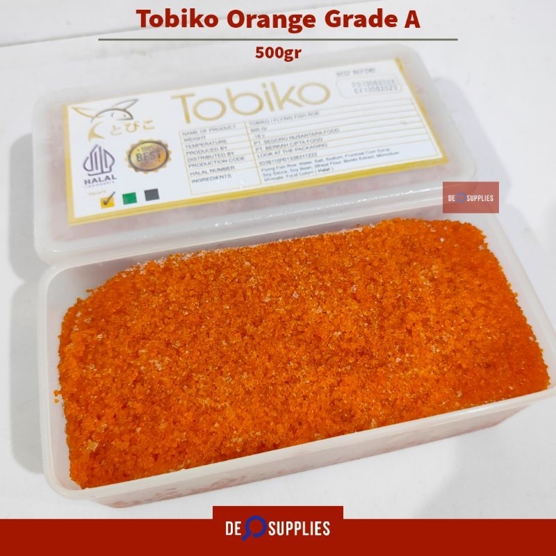 Jual Tobiko Orange Premium 500gr - Telur Ikan Terbang / Fish Roe Frozen ...