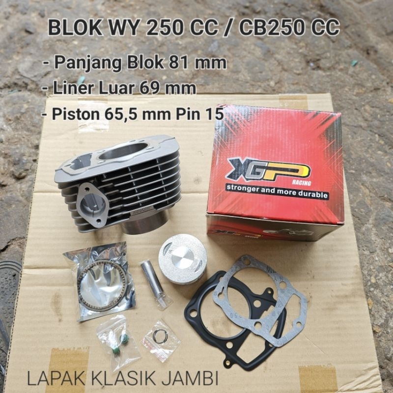 Jual Silinder Blok WY 250cc PNP TIGER GL MP CB Set XGP | Shopee Indonesia
