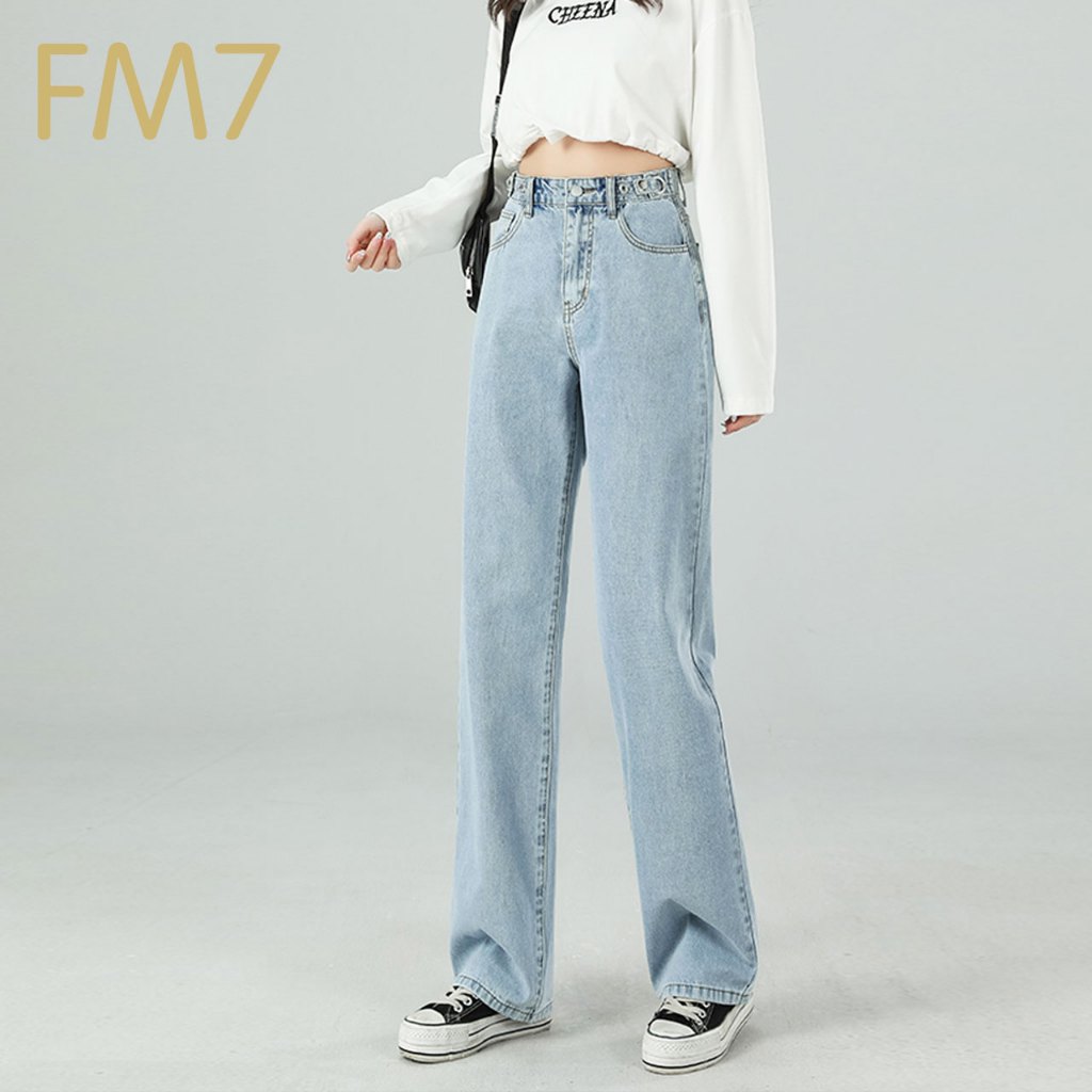 Jual FM7 L6 Korean Style Loose Straight High Waist Bagy Boyfriend ...