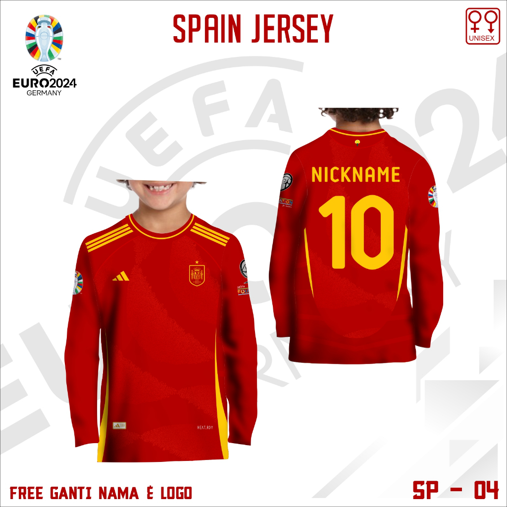 Jual Jersey football anak kaos bola timnas spanyol baju piala eropa ...