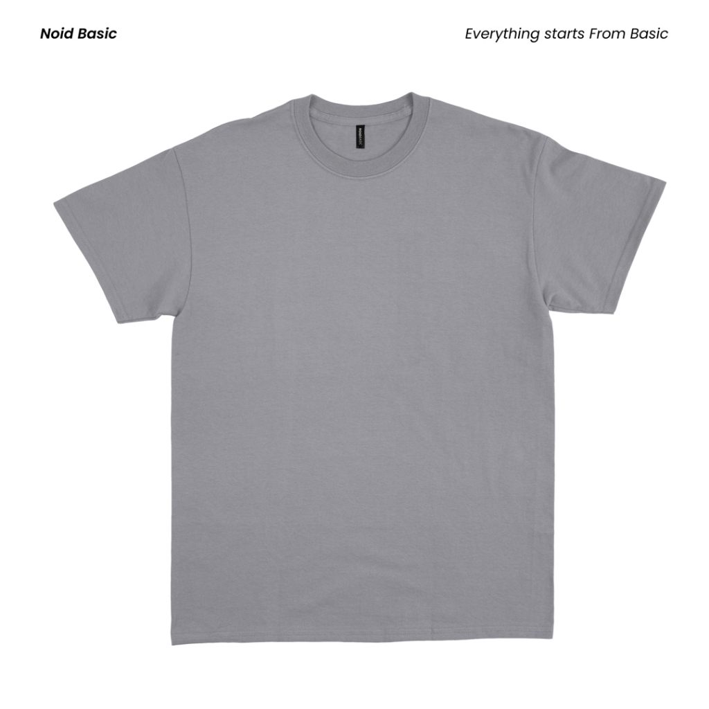 Jual Noid Basic - Kaos Polos Cotton 24s Combed Biowash - Grey | Shopee ...