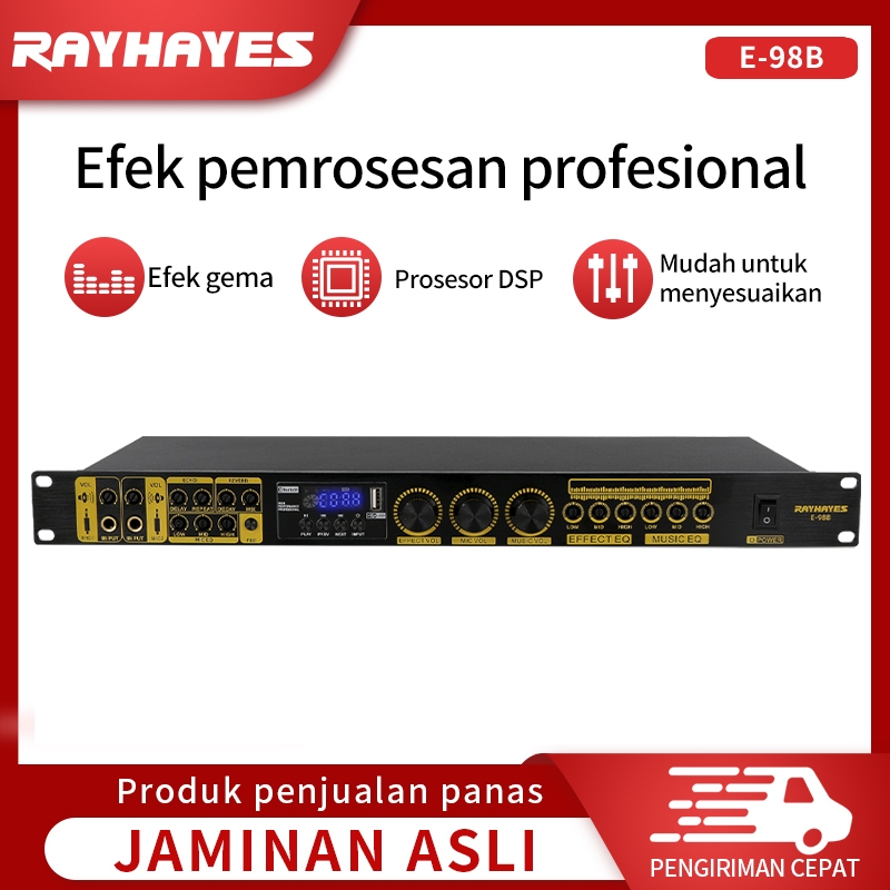 Jual RAYHAYES Prosesor audio efek KTV profesional asli mendukung siaran ...