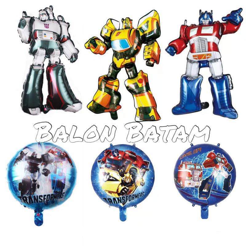 Jual Balon foil Transformer Bumblebee Jumbo Bulat | Shopee Indonesia