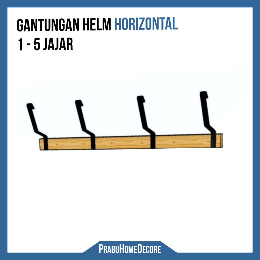 Jual Rak Helm Horizontal Cantolan Dinding Jacket Topi Rak Kunci Tempel ...