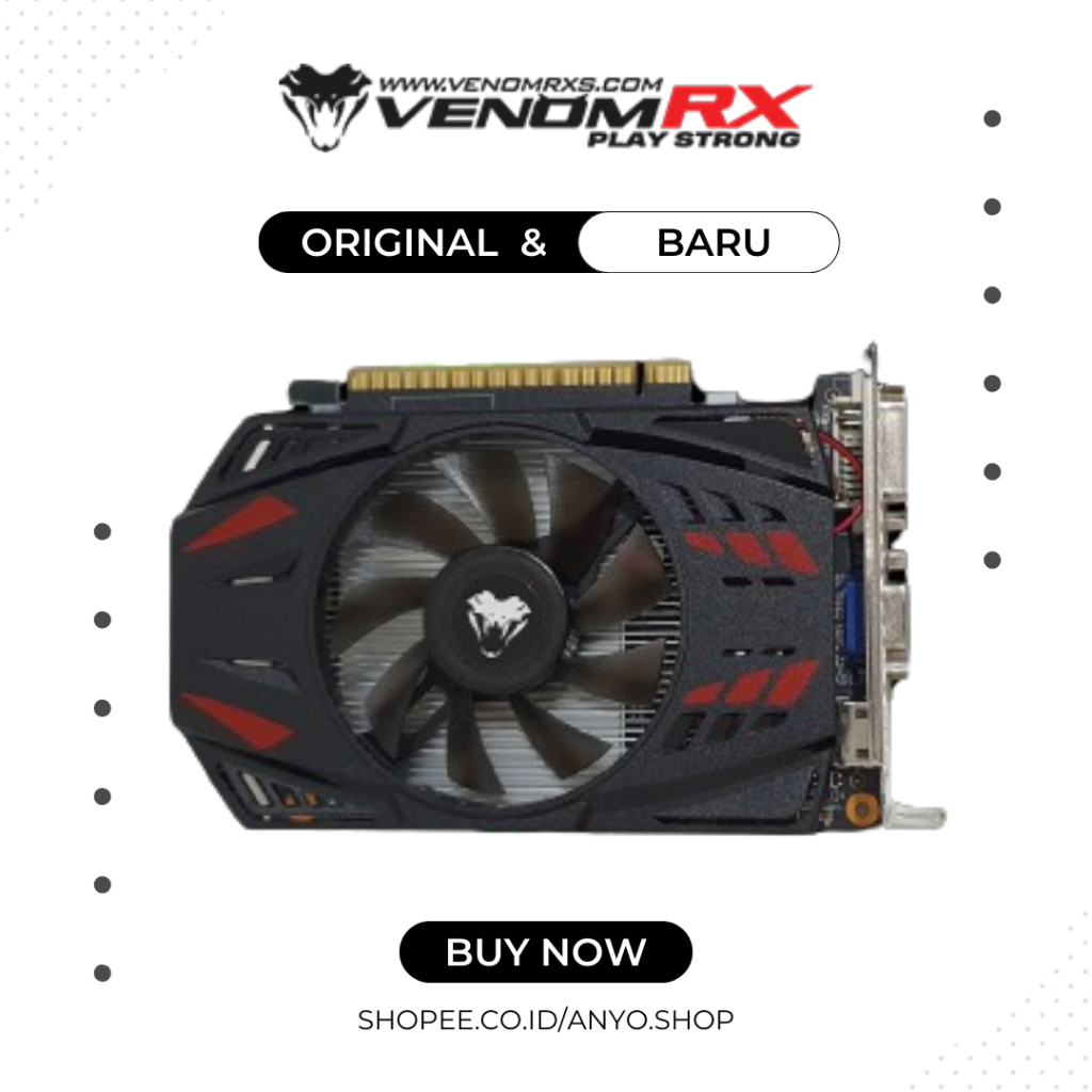 Jual VGA GAMING GTX 750TI 4GB DDR5 - VGA VenomRX Nvidia GTX 750 Ti 4GB DDR5 128BIT | Shopee ...