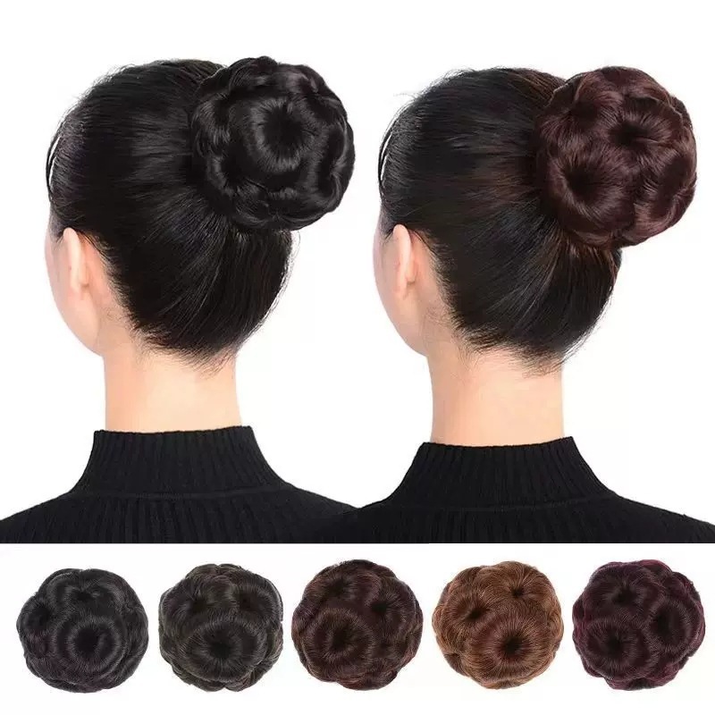 Jual Jepit Sanggul Cepol Rambut Palsu Wanita Elegan Gampang Pakai High ...