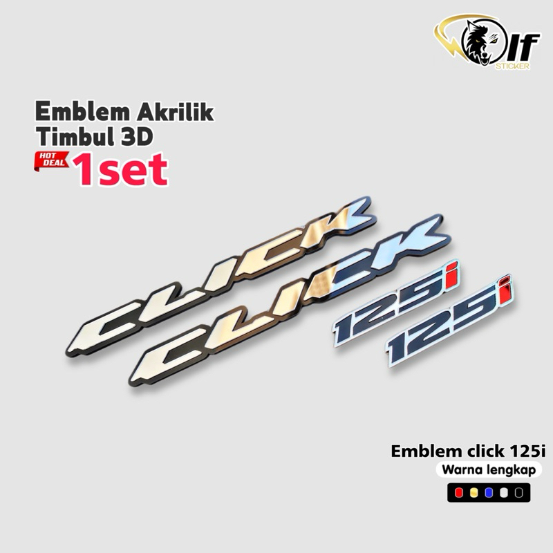 Jual EMBLEM CLICK 125i 150i LOGO VARIO NEW VARIO OLD STICKER CLICK ...