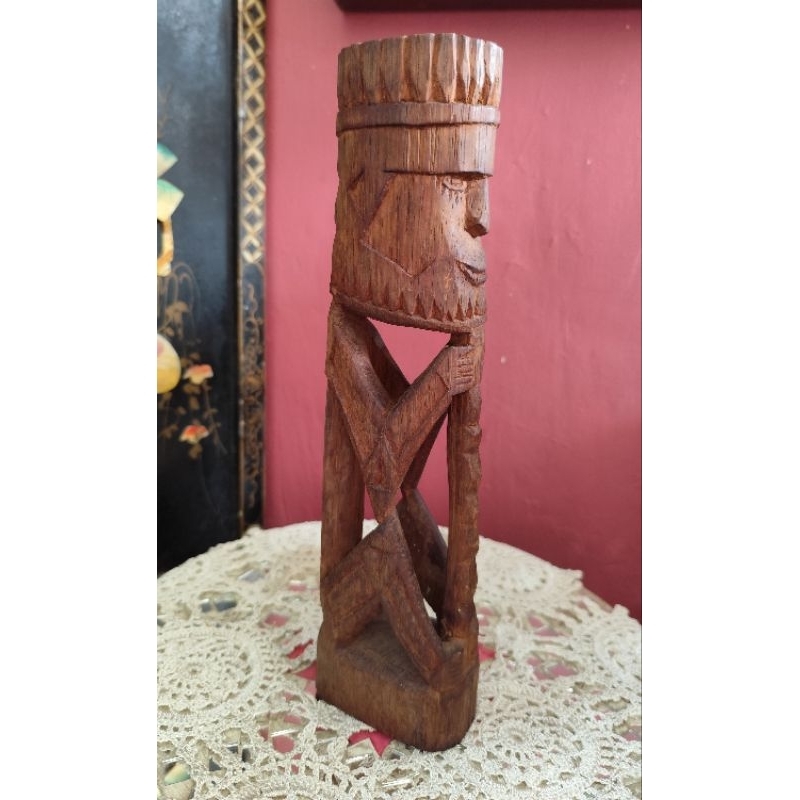 Jual Patung Primitif Antik Suku Kamoro Papua Kayu tua kuno Langka ...