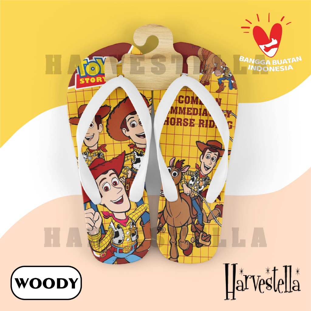 Jual [SANDAL JEPIT V2] Woody T0y Story (WOODY), Harvestella Sendal ...