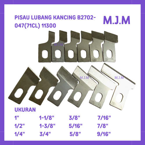 Jual Pisau Lubang Kancing B2702-047(71CL) AAA/Buttonhole Knife M.J.M ...