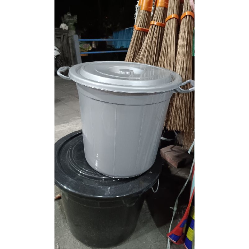 Jual Ember Timba Tutup Silver UK 50 Liter MPW Product Bahan Tebal ...