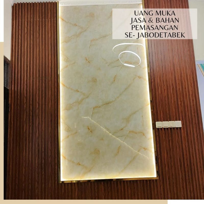 Jual Bahan dan Jasa Pemasangan Backdrop Wallpanel WPC + Marmer Dekorasi ...