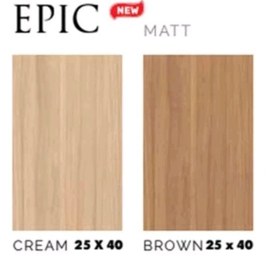 Jual Keramik 25x40 Asia tile Epic (motif urat kayu glossy) Grade A ...