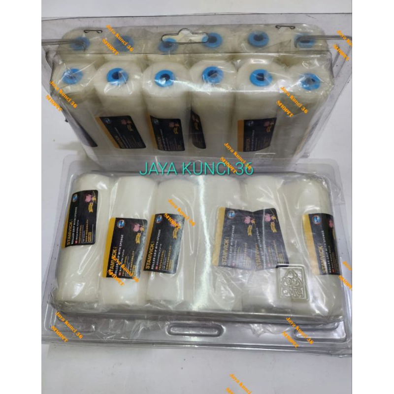 Jual Busa Kapal Putih 4" inch STAMVICK / Bulu Kuas Rol Sponge 4" / Busa ...