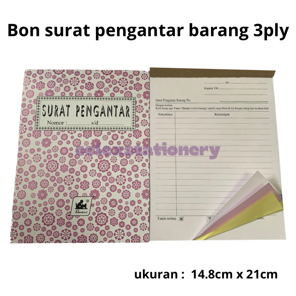 Jual Bon / Surat Pengantar Barang NCR Rangkap 3 Ukuran Besar Posisi ...