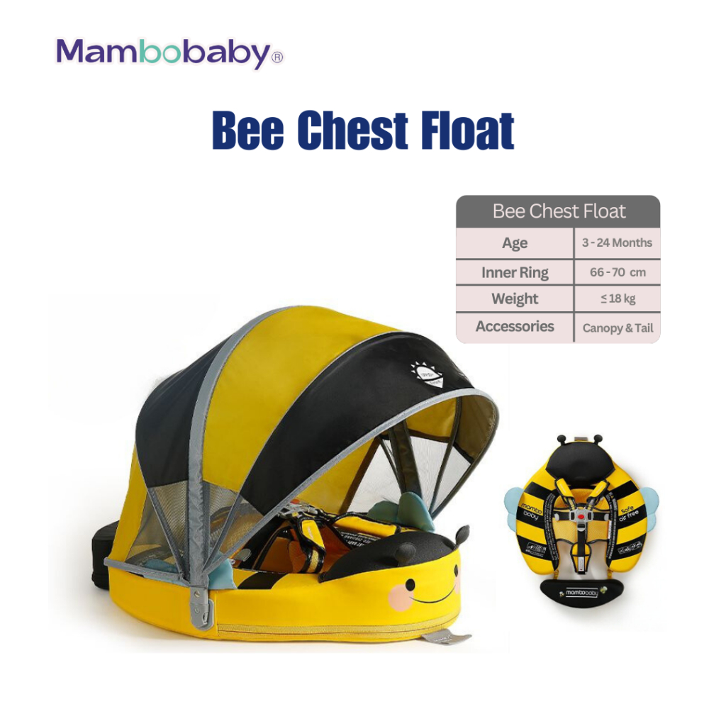 Jual Mambobaby Bee Chest Float Swim Trainer Pelampung Dada Bayi Renang ...