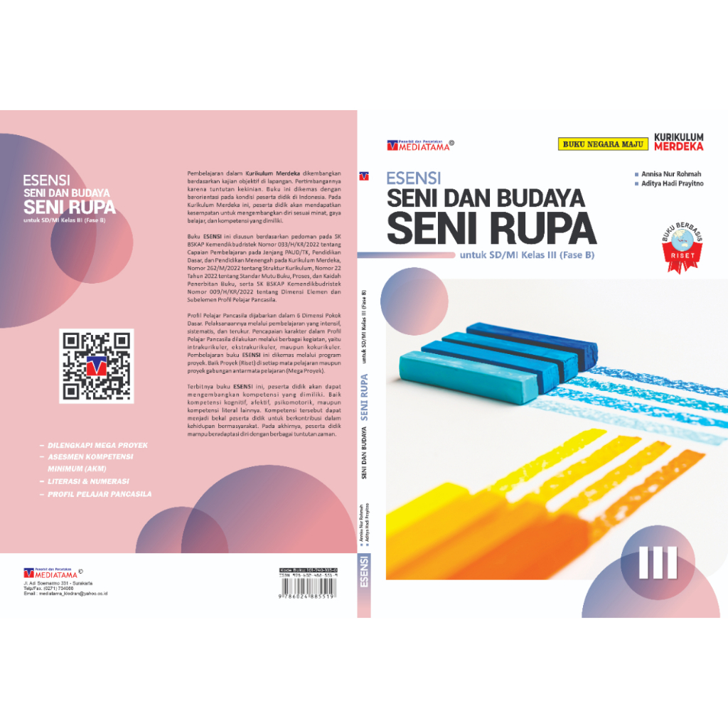 Jual ESENSI Seni Rupa SD/MI Kelas III (Fase B) Kurikulum Merdeka Buku Berbasis Riset | Shopee ...