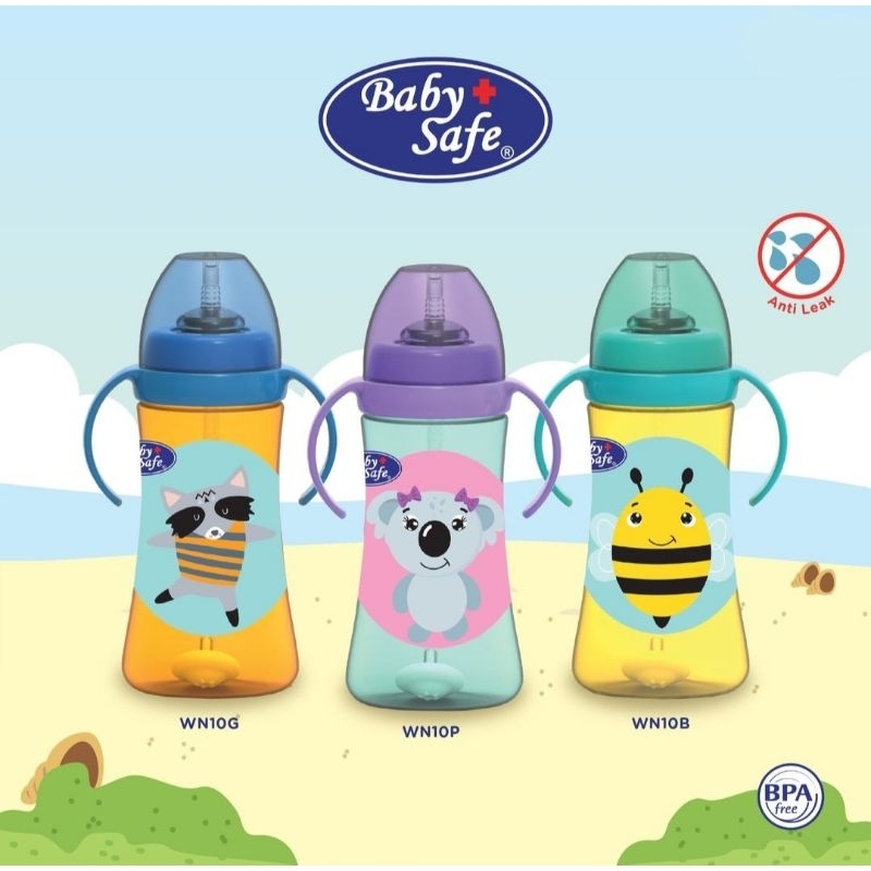 Jual Baby Safe Botol Minum Anak WN10 250ml - Babysafe Training Straw ...