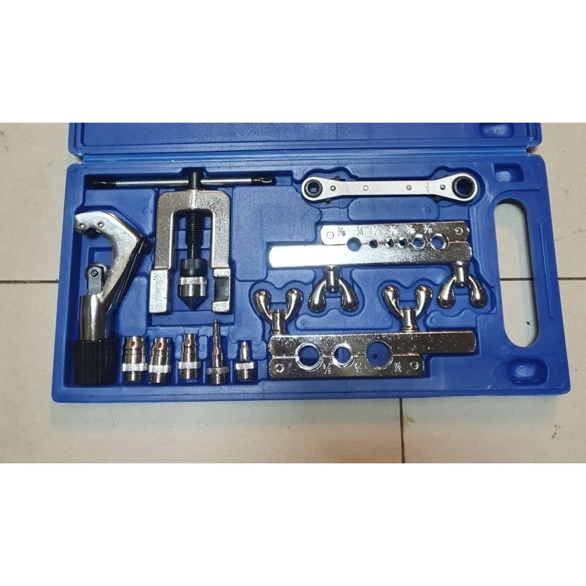 Jual Flaring and swaging tool set Taiwan alat pemekar pipa ac set murah ...