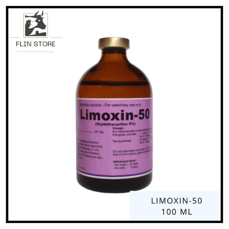 Jual Limoxin-50 TMC 100 ml - Injeksi oksitetrasiklin untuk hewan sapi ...