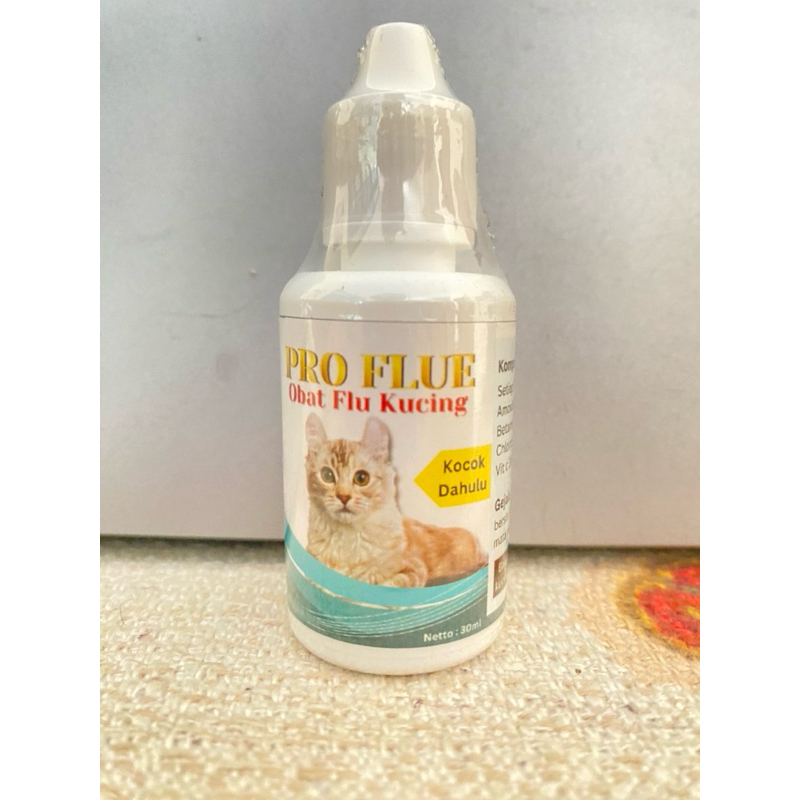 Jual PRO FLUE DROP obat flu dan pilek bengek pada kucing anjing | Shopee Indonesia