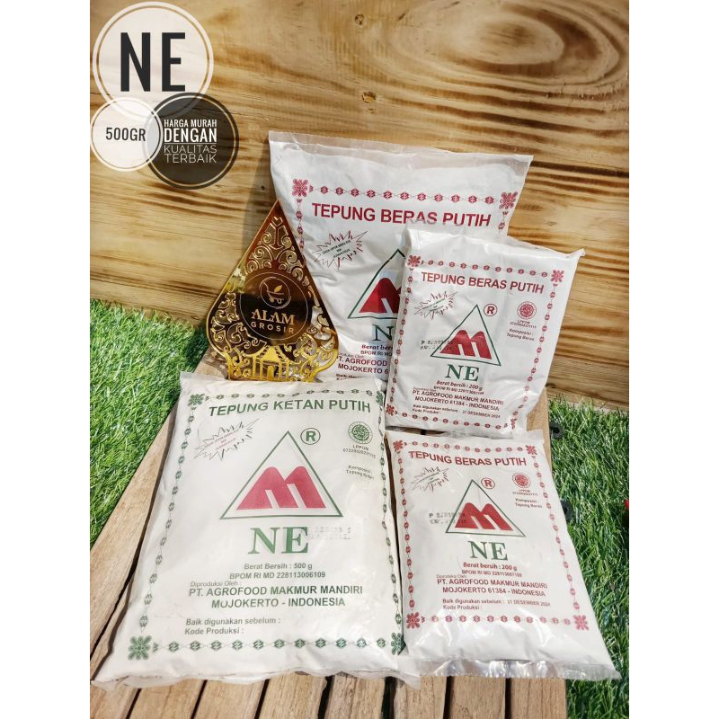 Jual 1pcs Tepung Beras Putih & Ketan putih Cap NE 200gr,500gr | Shopee ...