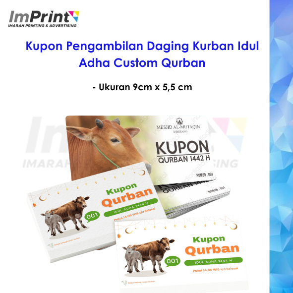Jual IMARAH Kupon Pengambilan Daging Kurban Idul Adha Custom Qurban | Shopee Indonesia