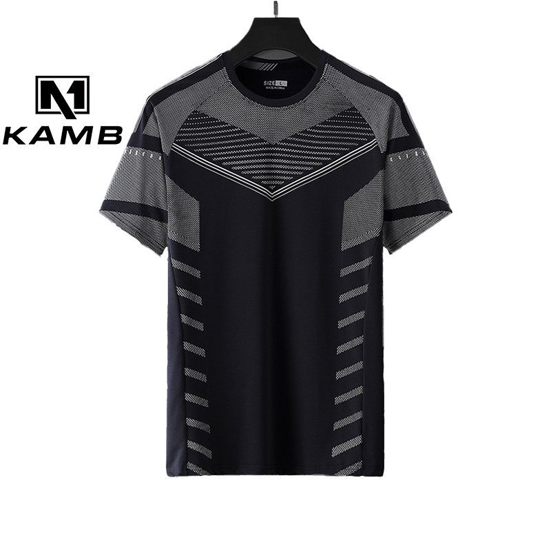 Jual KAMB Kaos Pria Two Tone - Hitam Hijau | Shopee Indonesia