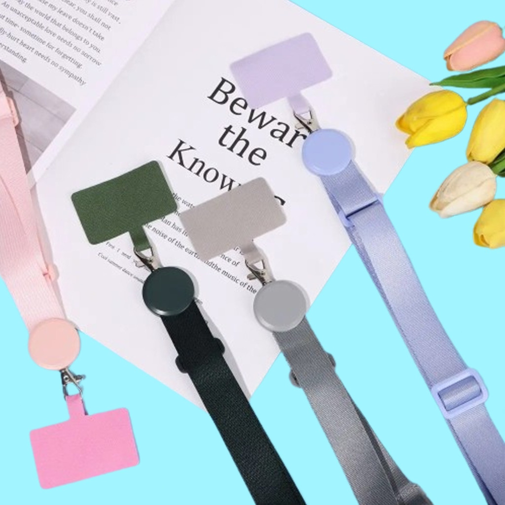 Jual TALI GANTUNGAN HANDPHONE LEBAR Lanyard Id Card Strap Kalung Leher ...