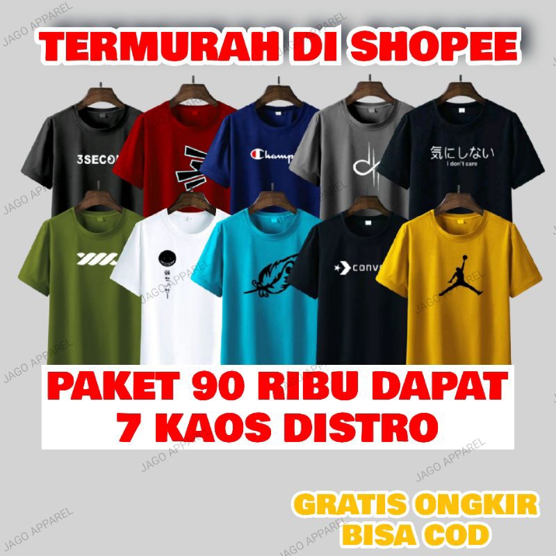 Jual PROMO KAOS DISTRO 100 RIBU DAPAT 7 KAOS | Shopee Indonesia Jual PROMO KAOS DISTRO 100 RIBU DAPAT 7 KAOS | Shopee Indonesia