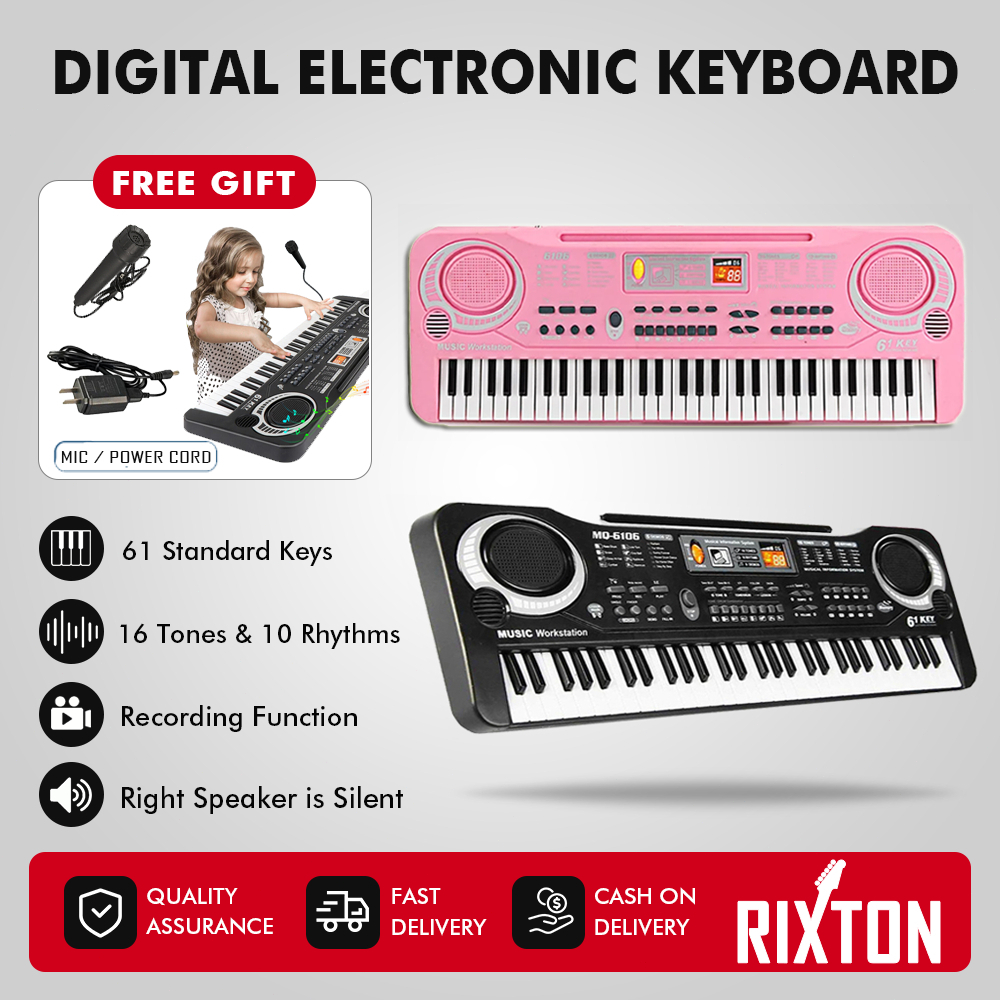 Jual RIXTON 61 Keys Digital Piano Electronic Keyboard For Kids ...